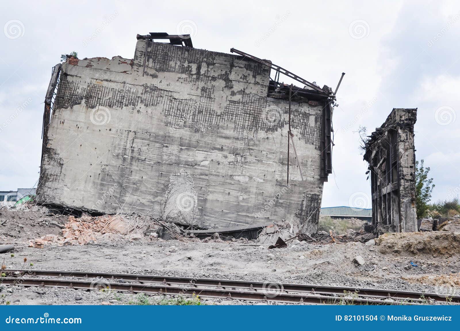 Rubble and Scrap after Demolition Stock Photo - Image of heavy ...