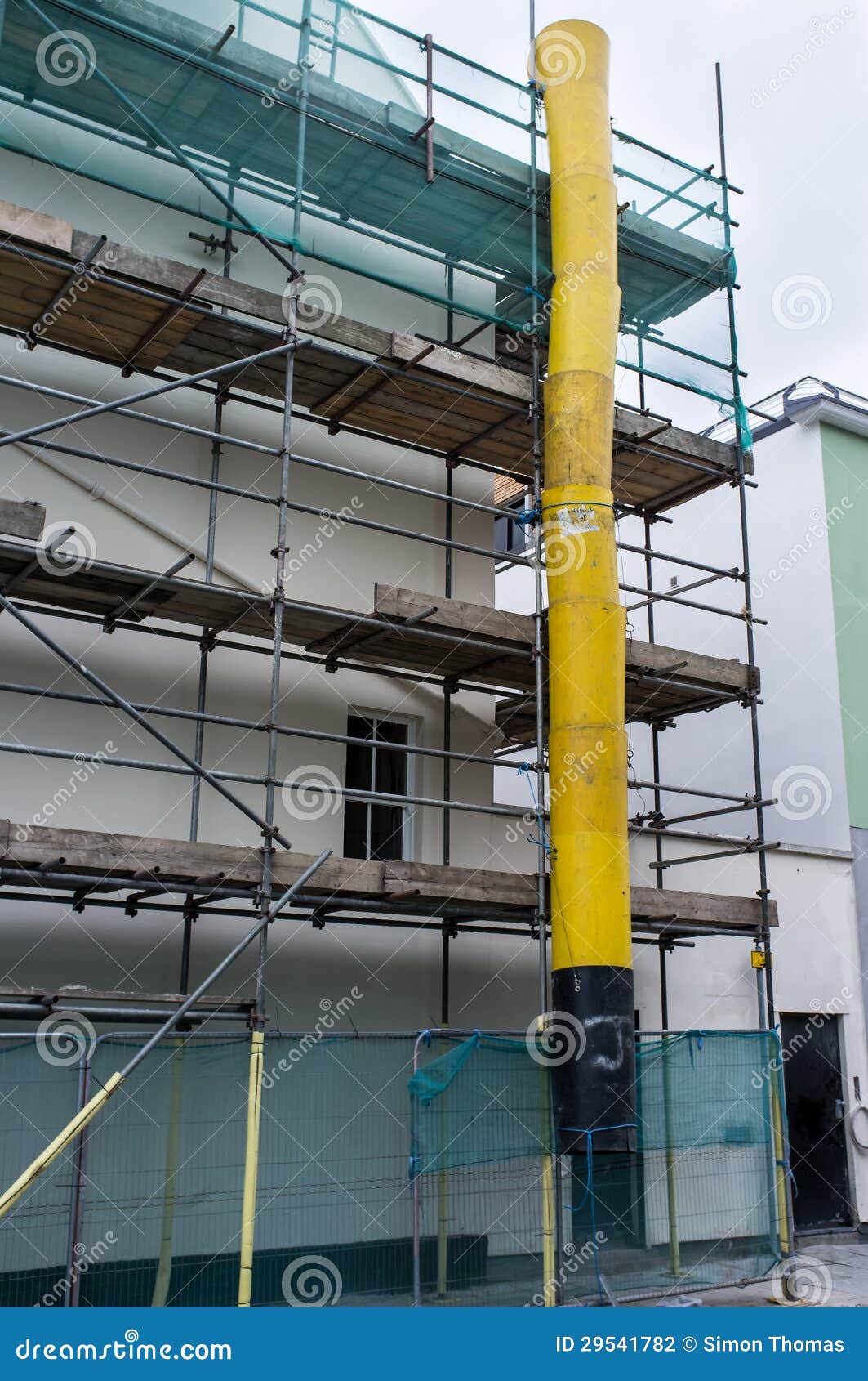 Scaffold Rubble Shoot. Royalty-Free Stock Photography | CartoonDealer ...