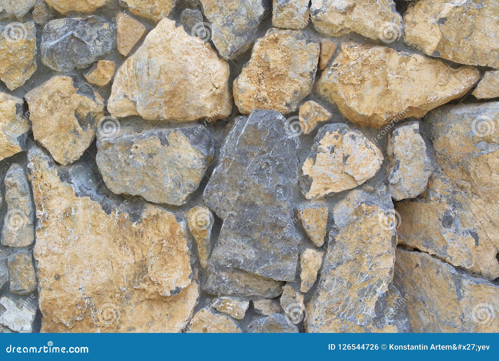 Rubble stone wall stock photo. Image of stone, rubblestone - 126544726