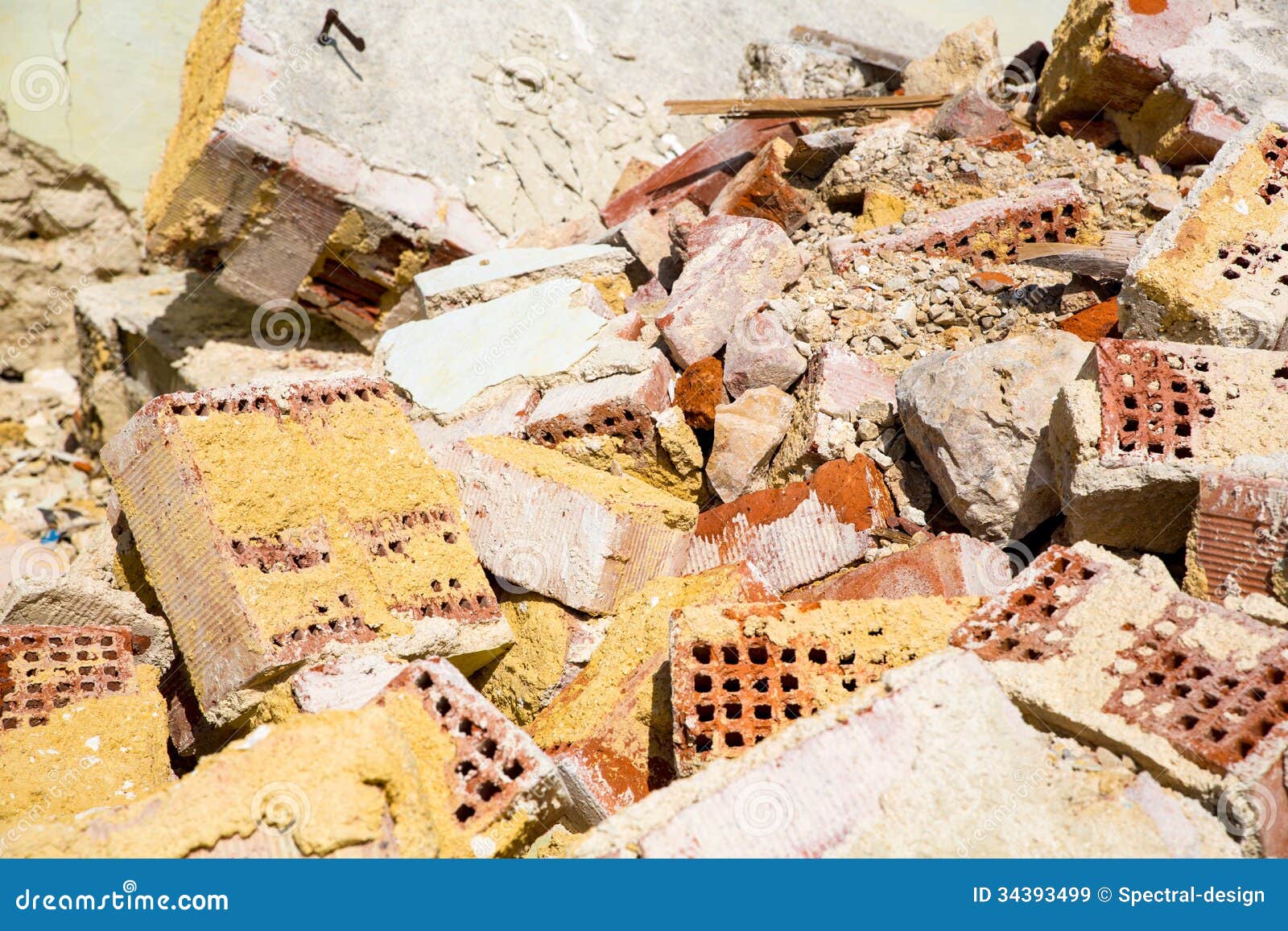 Rubble stock image. Image of exterior, garbage, danger - 34393499
