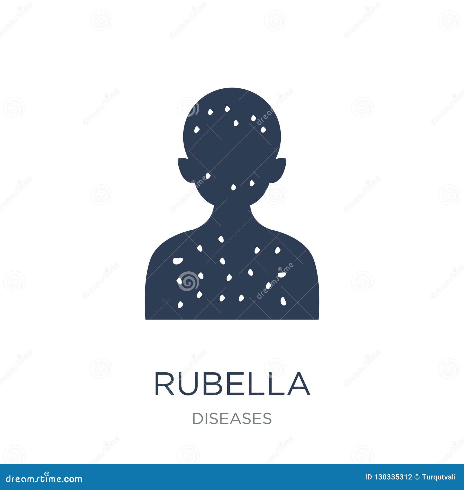 Rubella Icon. Trendy Flat Vector Rubella Icon On White Background From ...