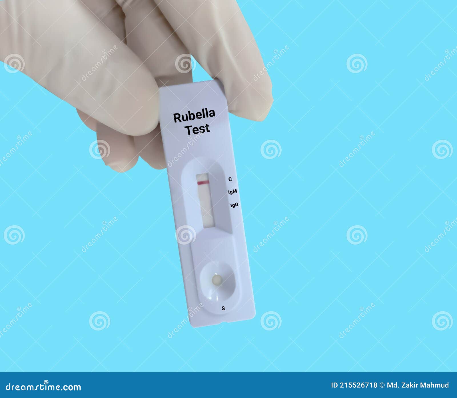 Rubella IgG, IgM Rapid Screening Test. Stock Photo - Image of care ...
