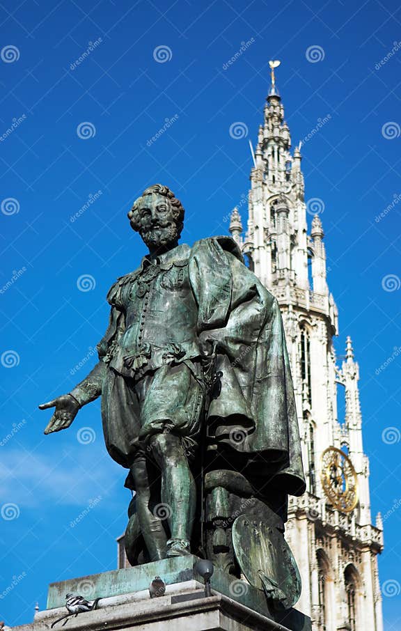 Rubens statue stock photo. Image of medieval, christian - 9852138