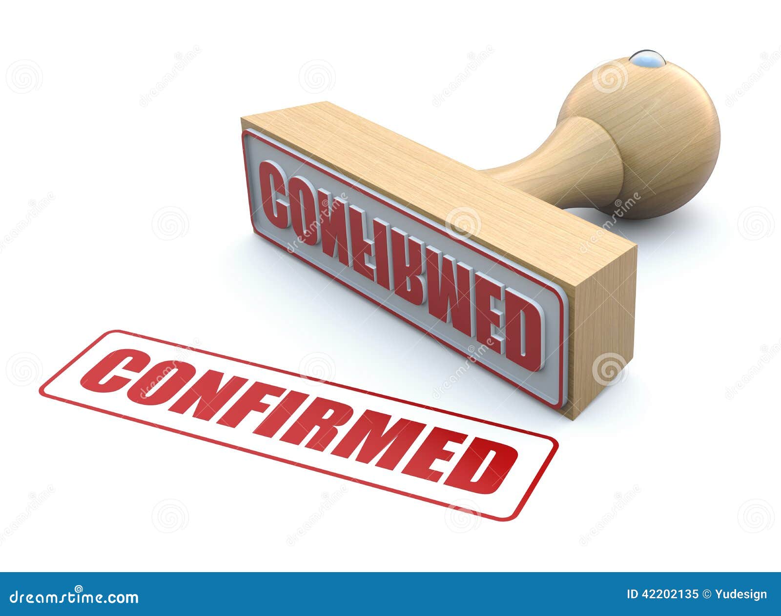 Ruber sello-CONFIRMÓ stock de ilustración. Ilustración de palabra ...