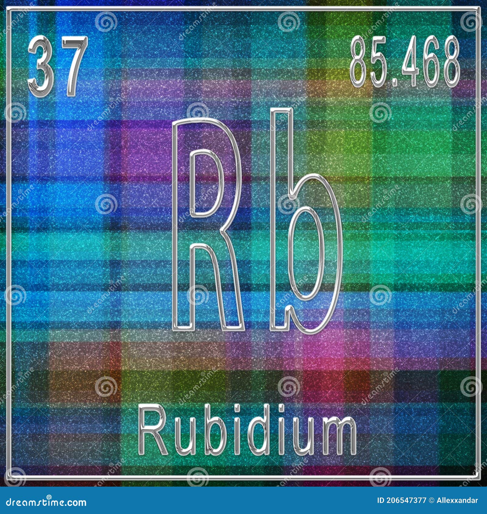 Rubidium Chemical Element. Stock Photography | CartoonDealer.com #106568114