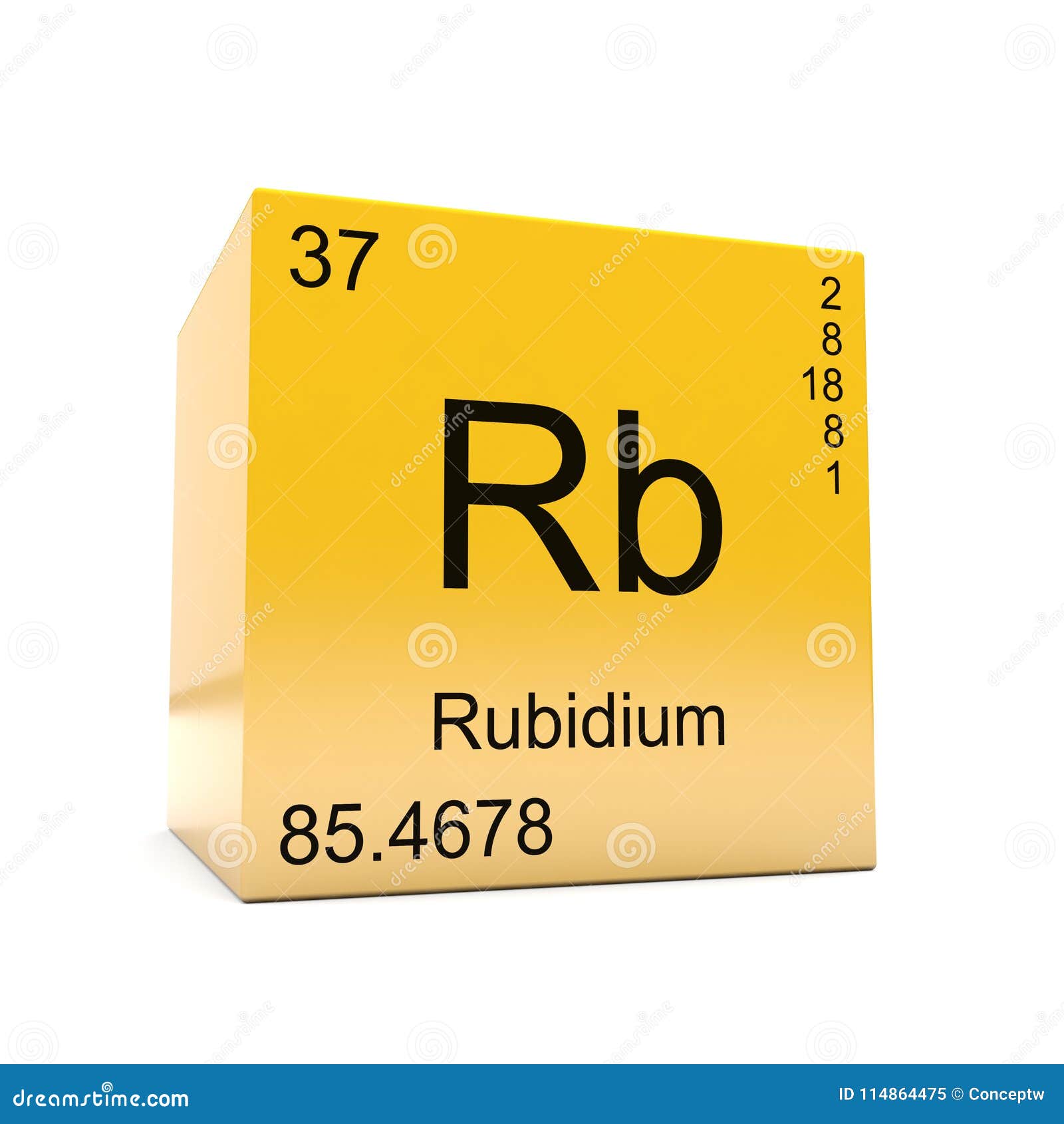 Rubidium Rb, Element Symbol From Periodic Table Series Stock ... Rubidium Rb, Element Symbol From Periodic Table Series Stock ...