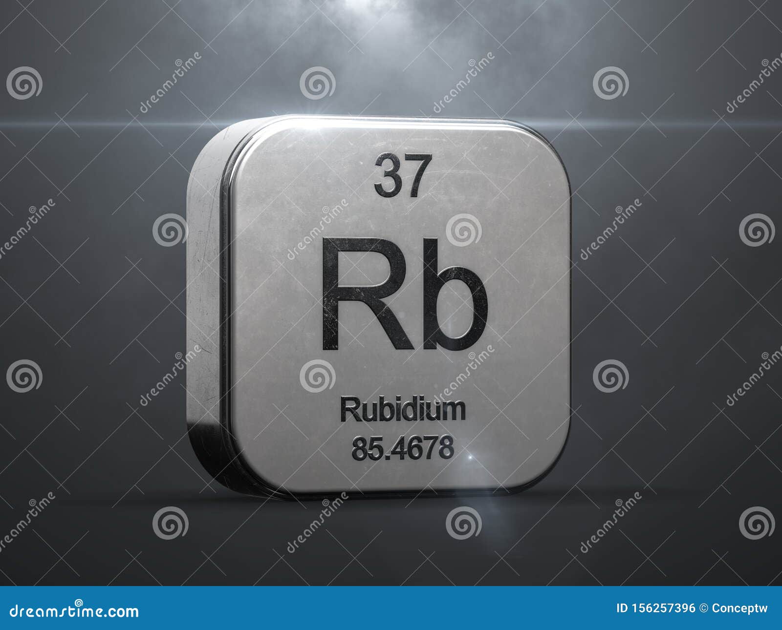 Rubidium Element from the Periodic Table Stock Illustration ...