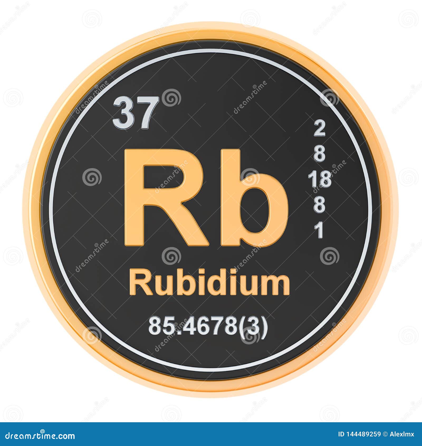 Rubidium Rb, Element Symbol From Periodic Table Series Stock ... Rubidium Rb, Element Symbol From Periodic Table Series Stock ...