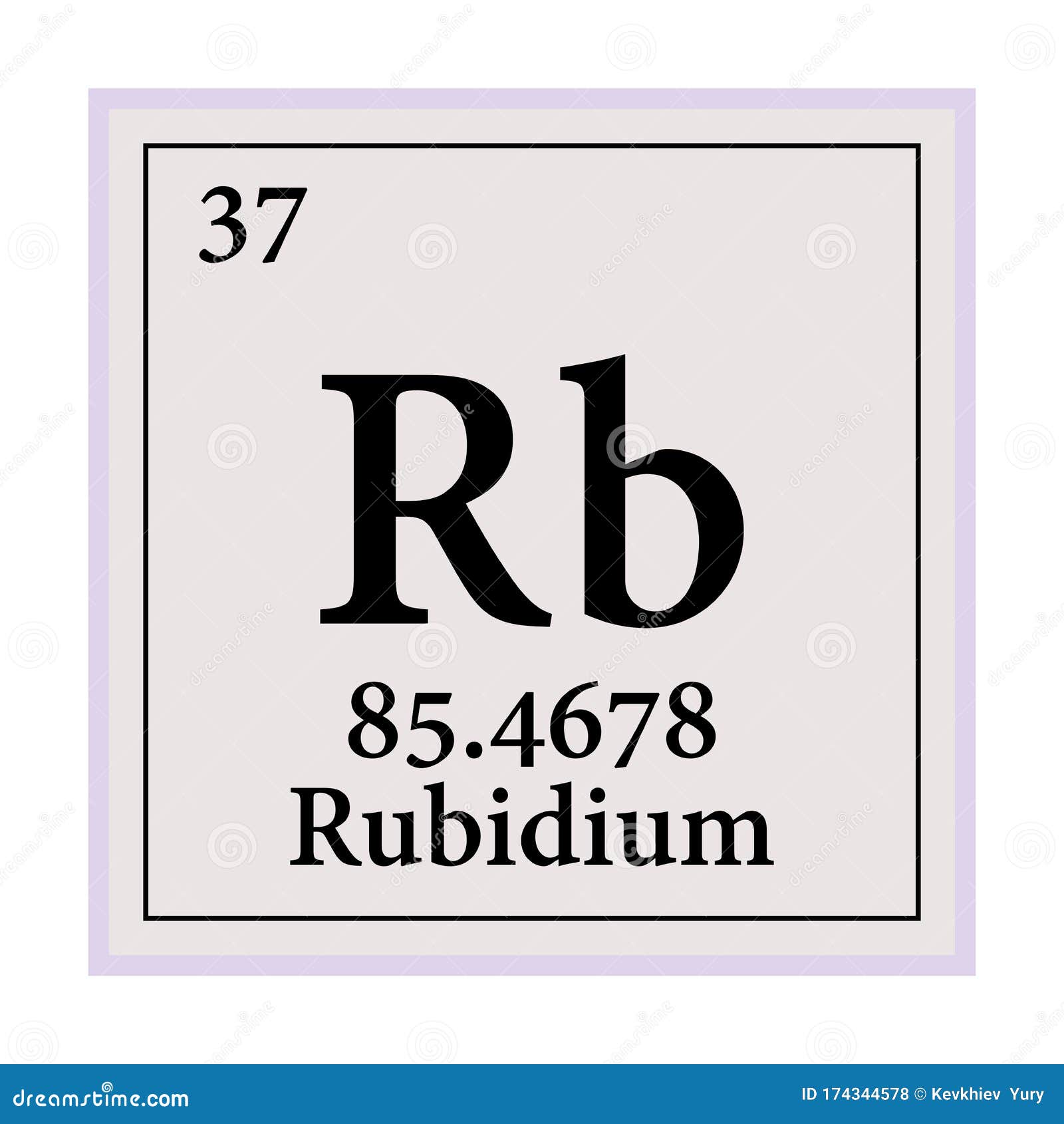 Rubidium Tabla Periódica De Los Elementos Ilustración, 47% OFF
