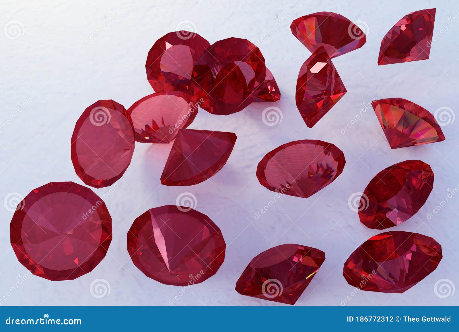 Rubies stock photo. Image of carat, hard, isolated, mineral - 186772312
