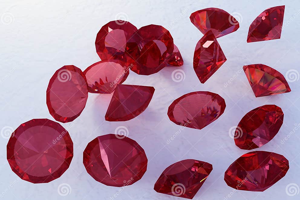 Rubies stock photo. Image of carat, hard, isolated, mineral - 186772312