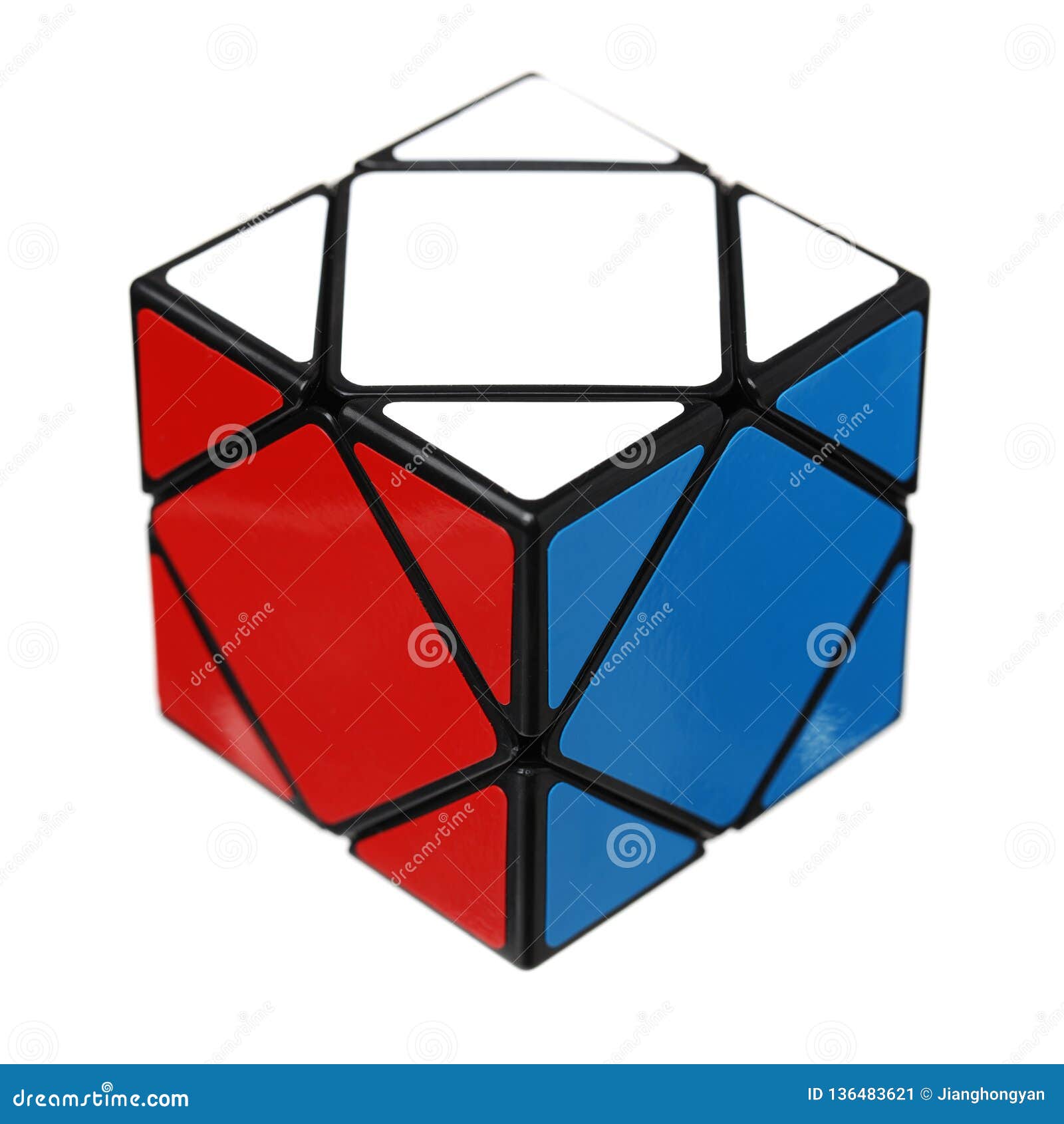 Rubik cube in colors editorial photo. Image of game - 136483621
