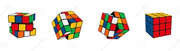Rubik Cube. Puzzle Toy. Play Mind Game. Random Combinations ...