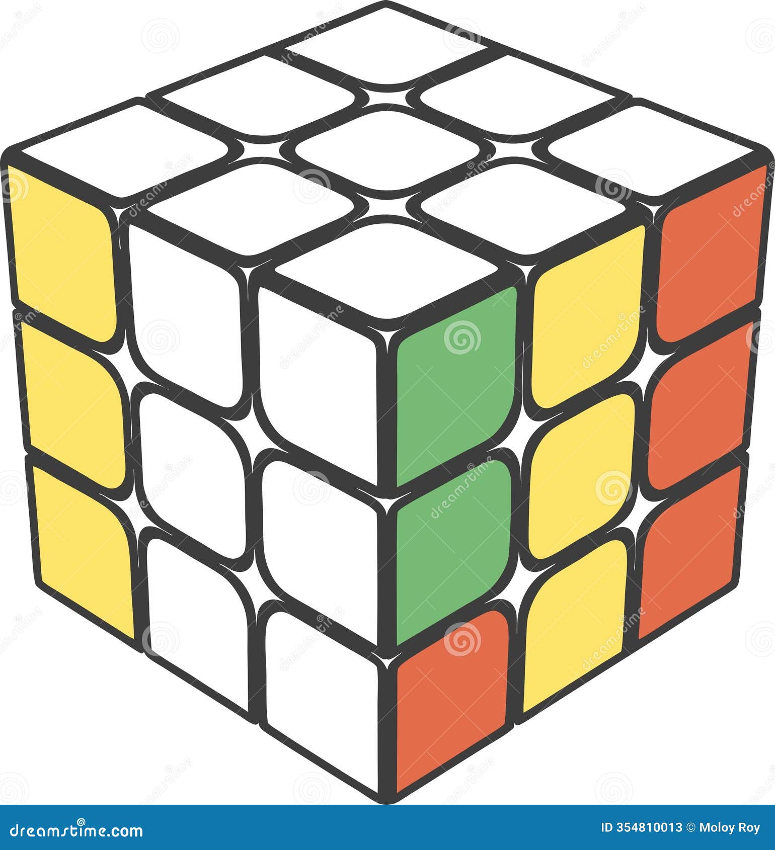 Rubik s cube stock illustration. Illustration of puzzle - 354810013