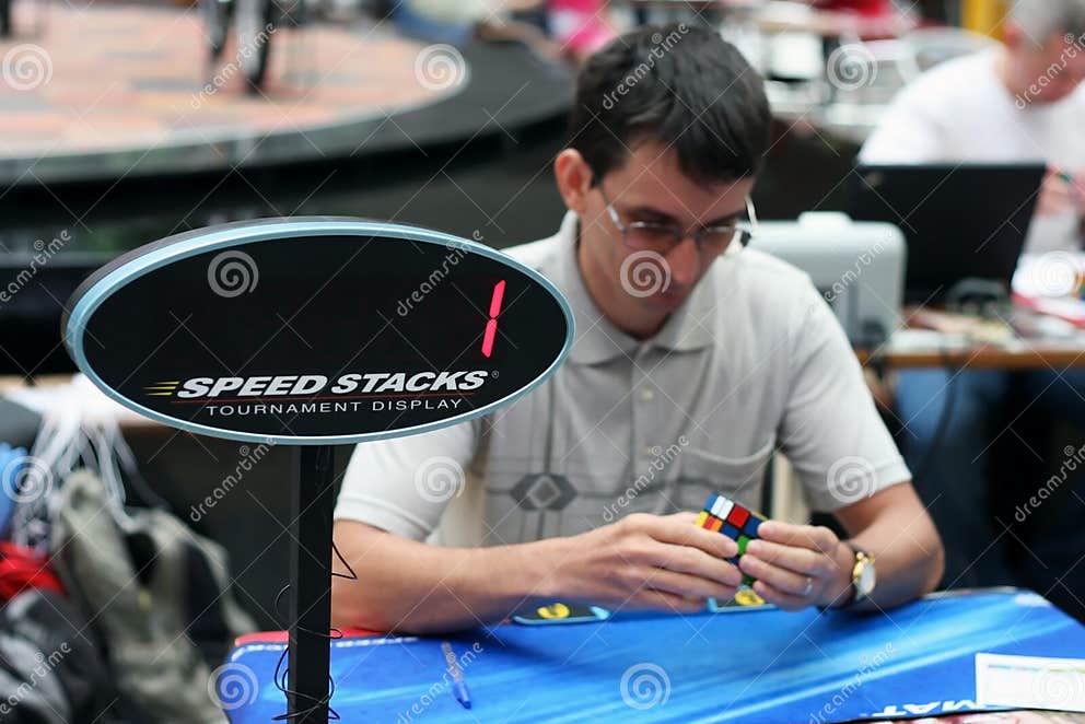Rubik`s cube competition editorial photography. Image of eyes - 14992112
