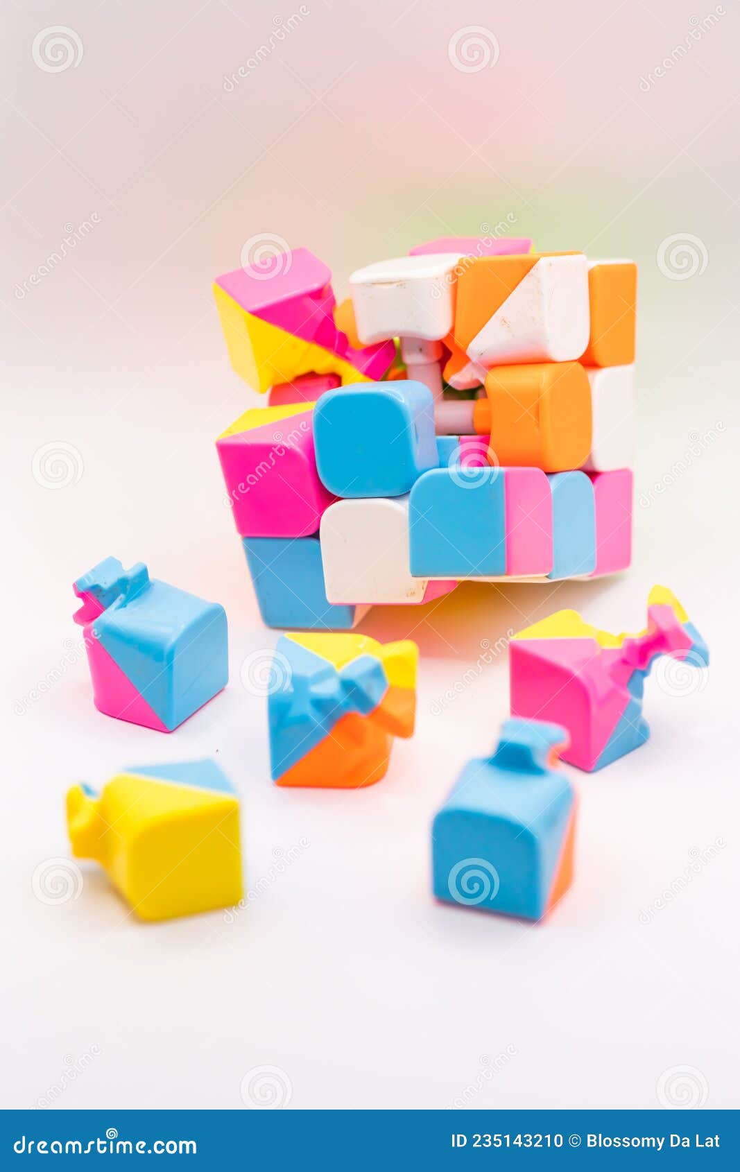 Rubik s cube disassembled editorial image. Image of cartoon - 235143210