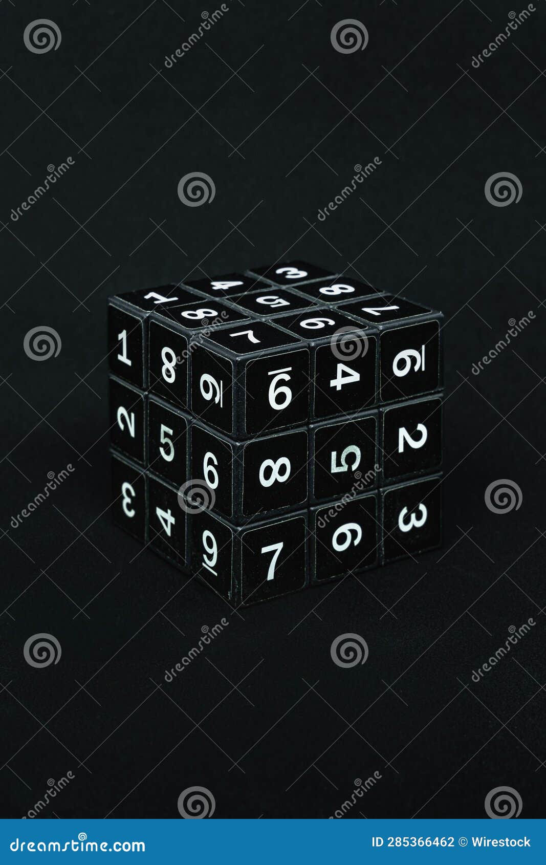 Rubik S Cube in Front of a Monochrome Background Editorial Photography ...