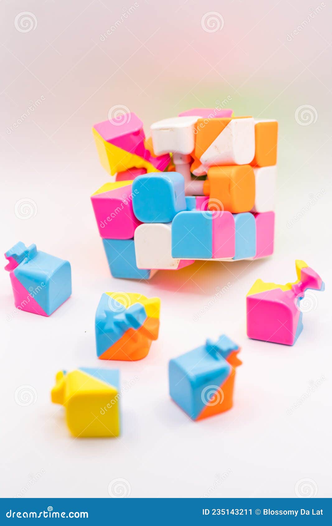 Rubik s cube disassembled editorial photo. Image of pattern - 235143211