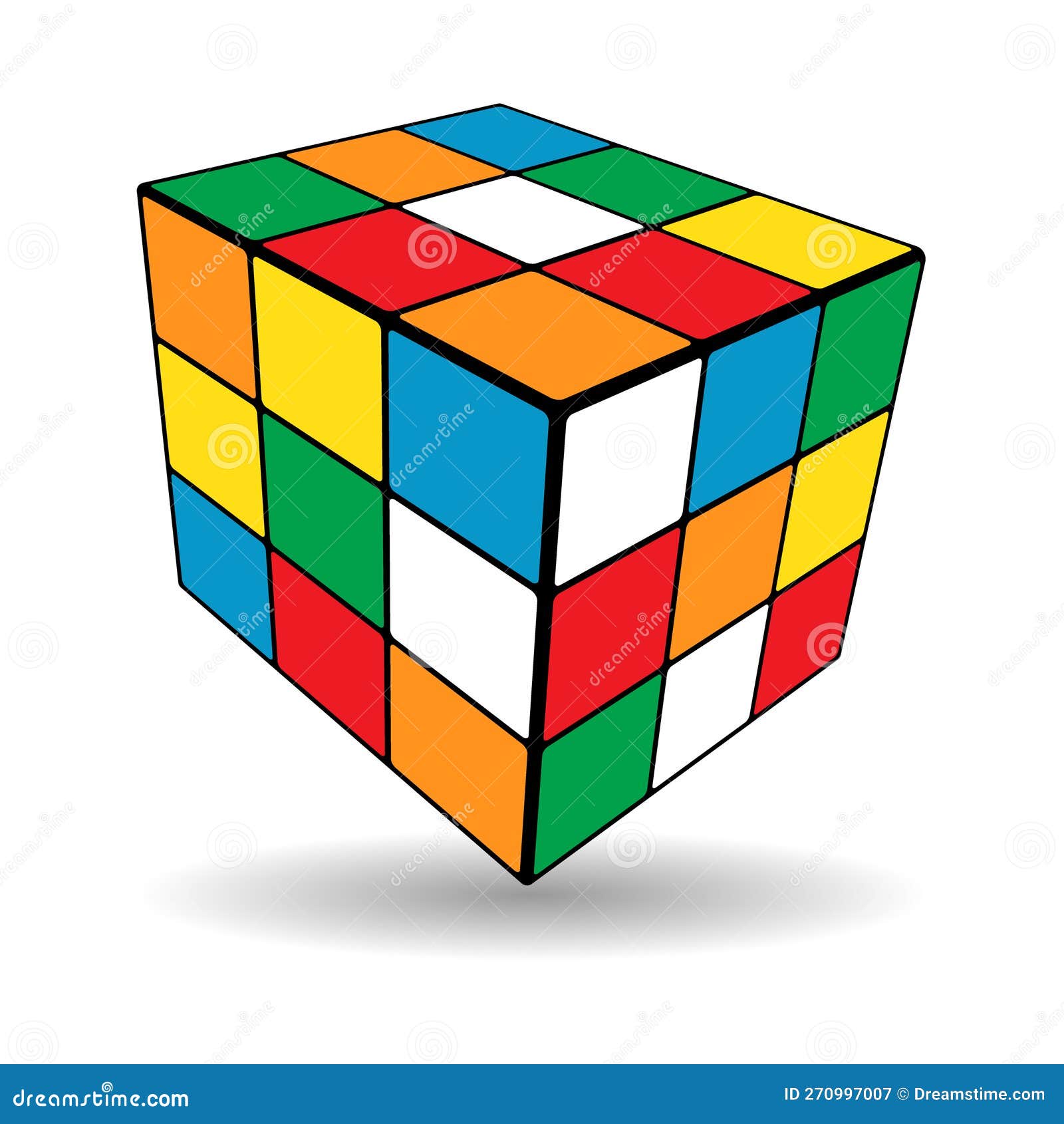 Rubik S Cube Vector Illustation Editorial Photography - Illustration of ...