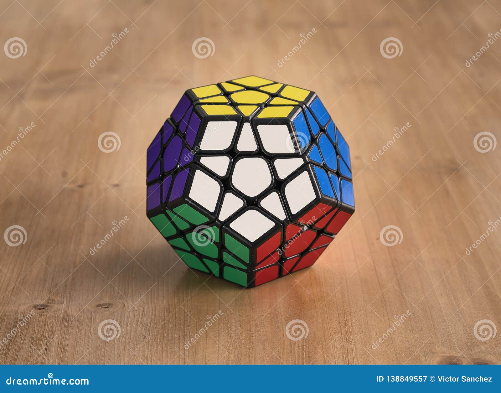 Madrid, Spain; 8 February 2019: Rubik Twelve Sides Cube Solved in a ...