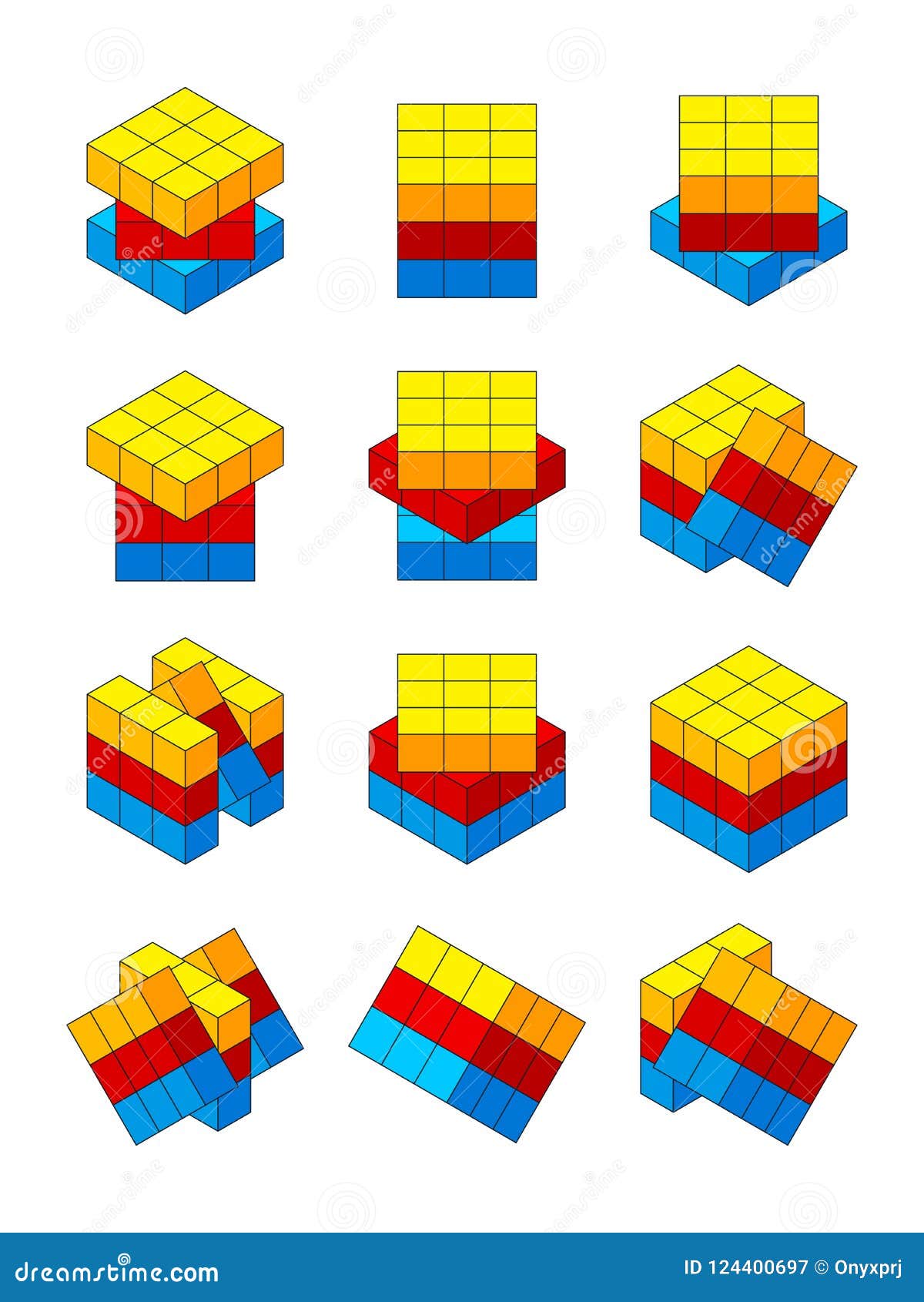 Rubiks Cube. Various Positions of Isometric Rubiks Cube Editorial ... Rubiks Cube. Various Positions of Isometric Rubiks Cube Editorial ...