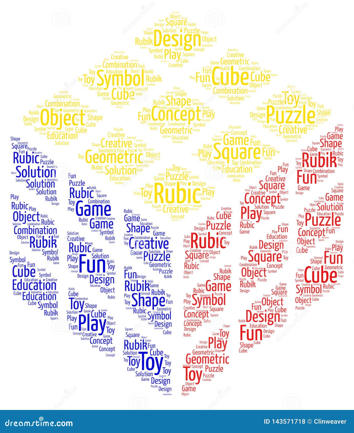 Rubiks Cube Word Cloud editorial stock photo. Illustration of concept ...