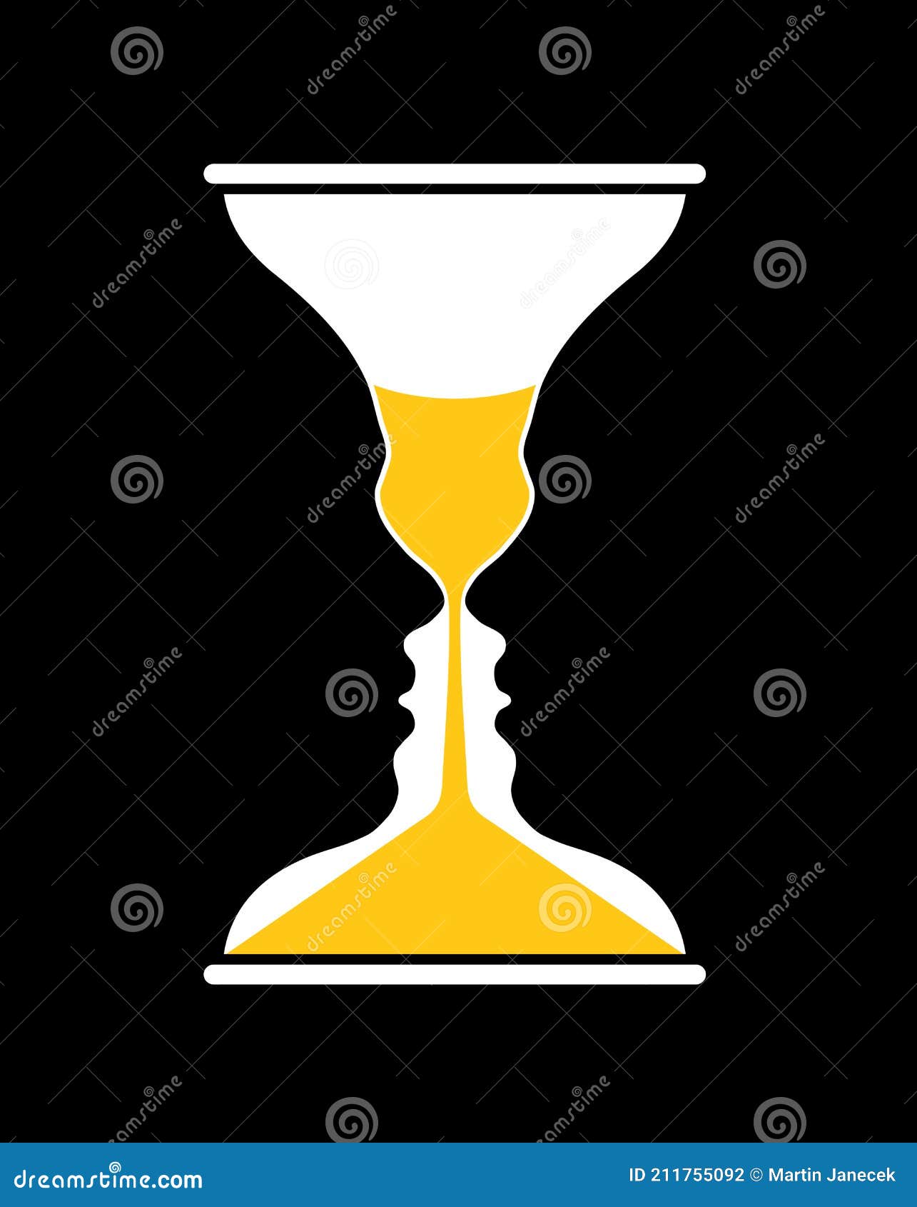 Rubin Vase, Optical Illusion Stock Vector - Illustration of ...