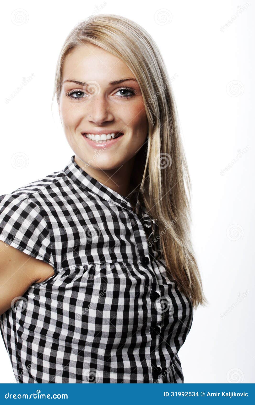 Rubio Hermoso Con Una Sonrisa Preciosa Foto de archivo - Imagen de pelo ...