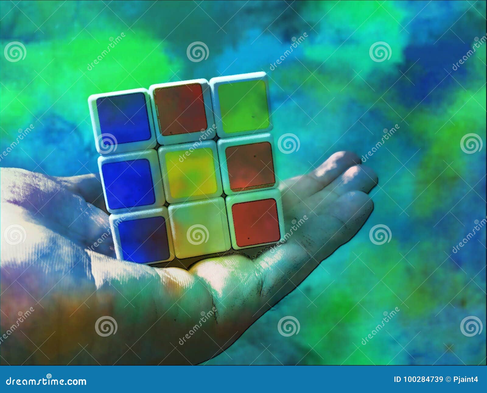 Rubix cube editorial stock image. Image of full, colour - 100284739