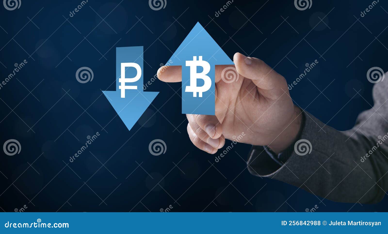 Ruble and Bitcoin in the Arrows. Fall and Rise of the Course Editorial ...