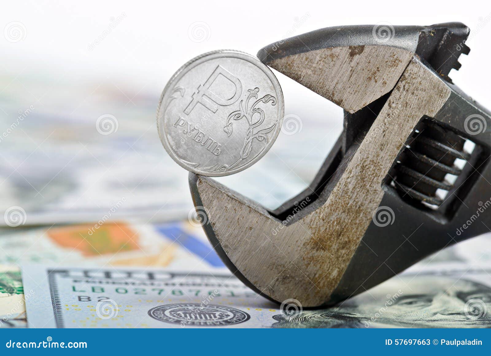 Ruble dollar exchange rate stock image. Image of investments - 57697663