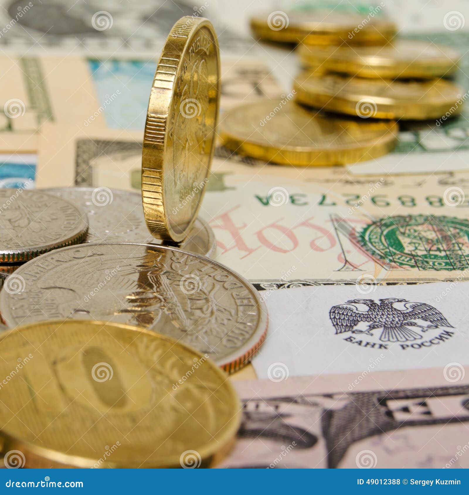 Ruble exchange rate. stock photo. Image of ruble, notes - 49012388
