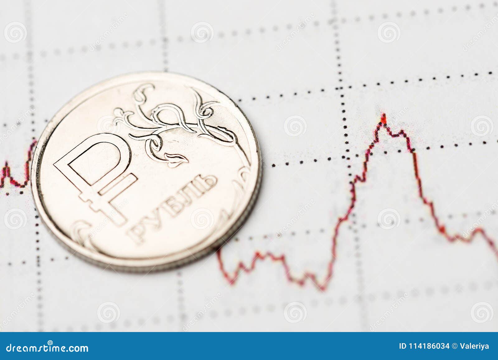 Ruble exchange rate stock photo. Image of exchange, accounting - 114186034