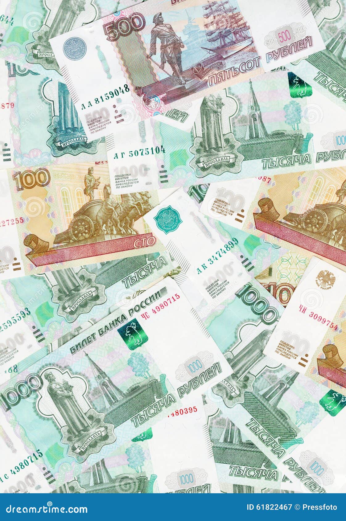 RUBLES, Russian money stock image. Image of currency - 61822467