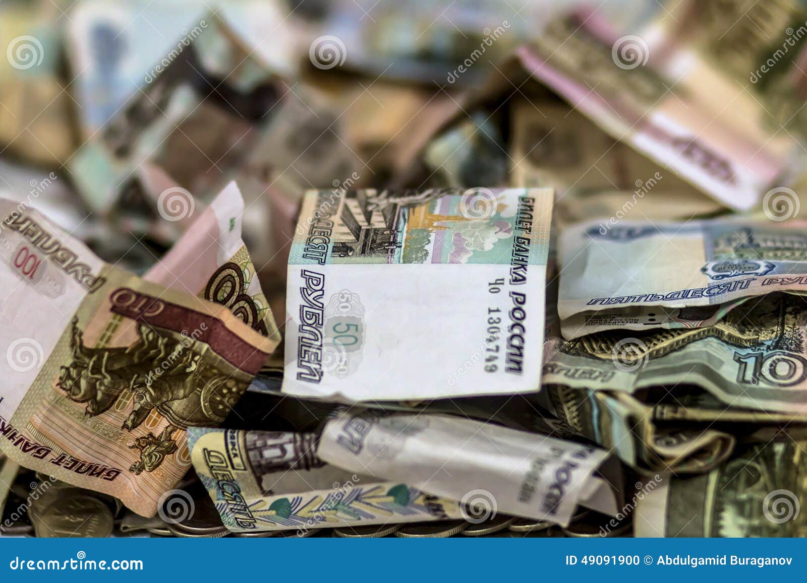 Rubles. Russian money stock photo. Image of bank, paper - 49091900