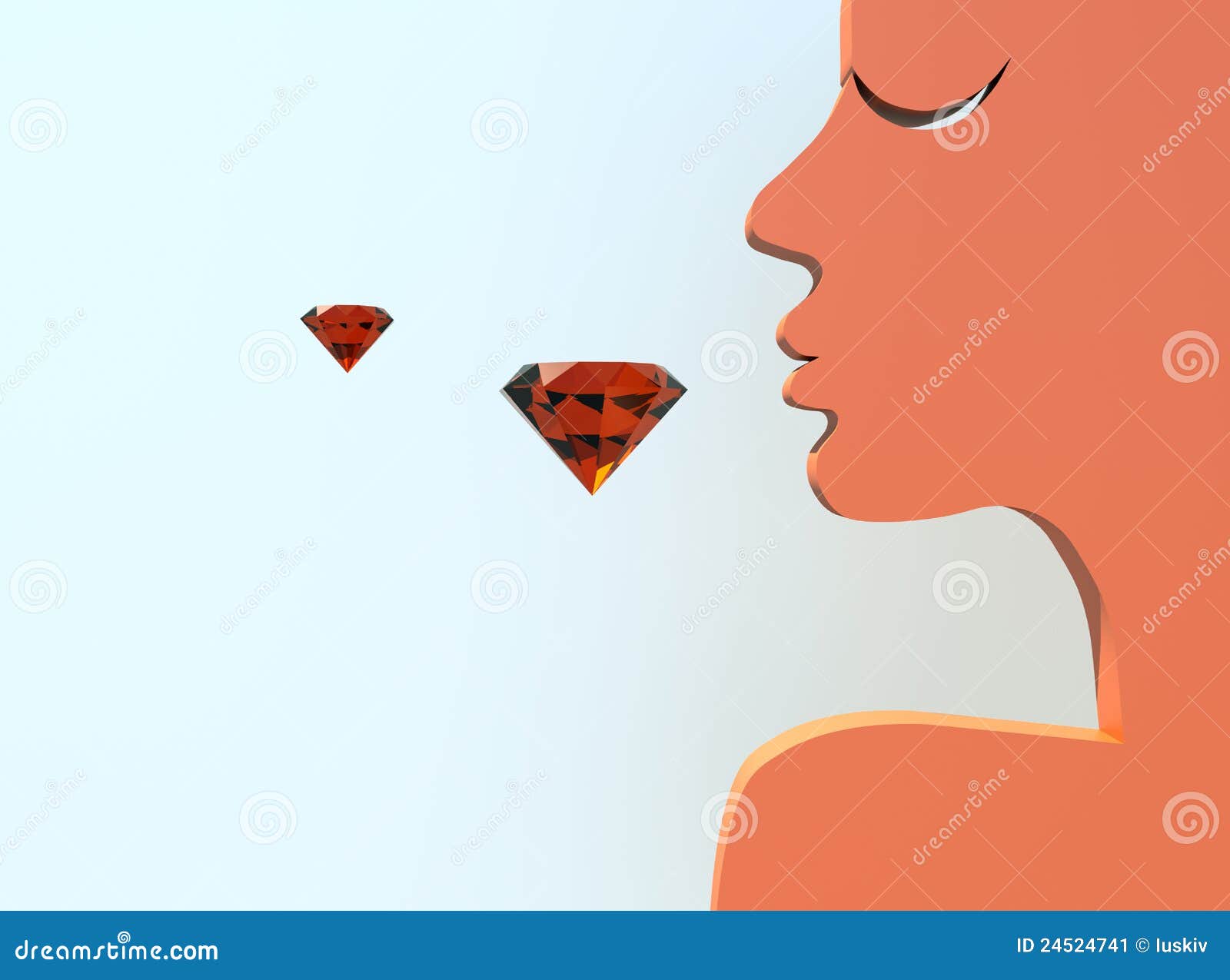 Ruby stock illustration. Illustration of silhouette, ruby - 24524741