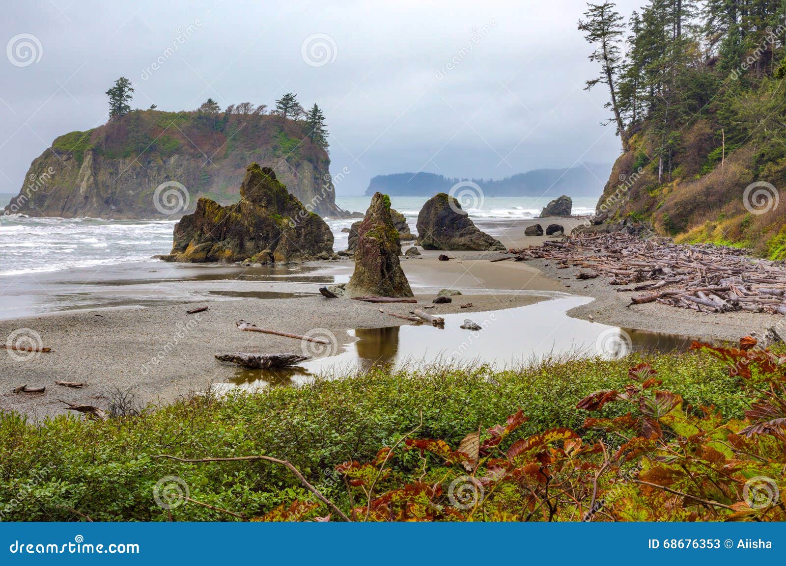 Ruby Beach, Olympic National Park in the U.S. State of Washington Stock ...