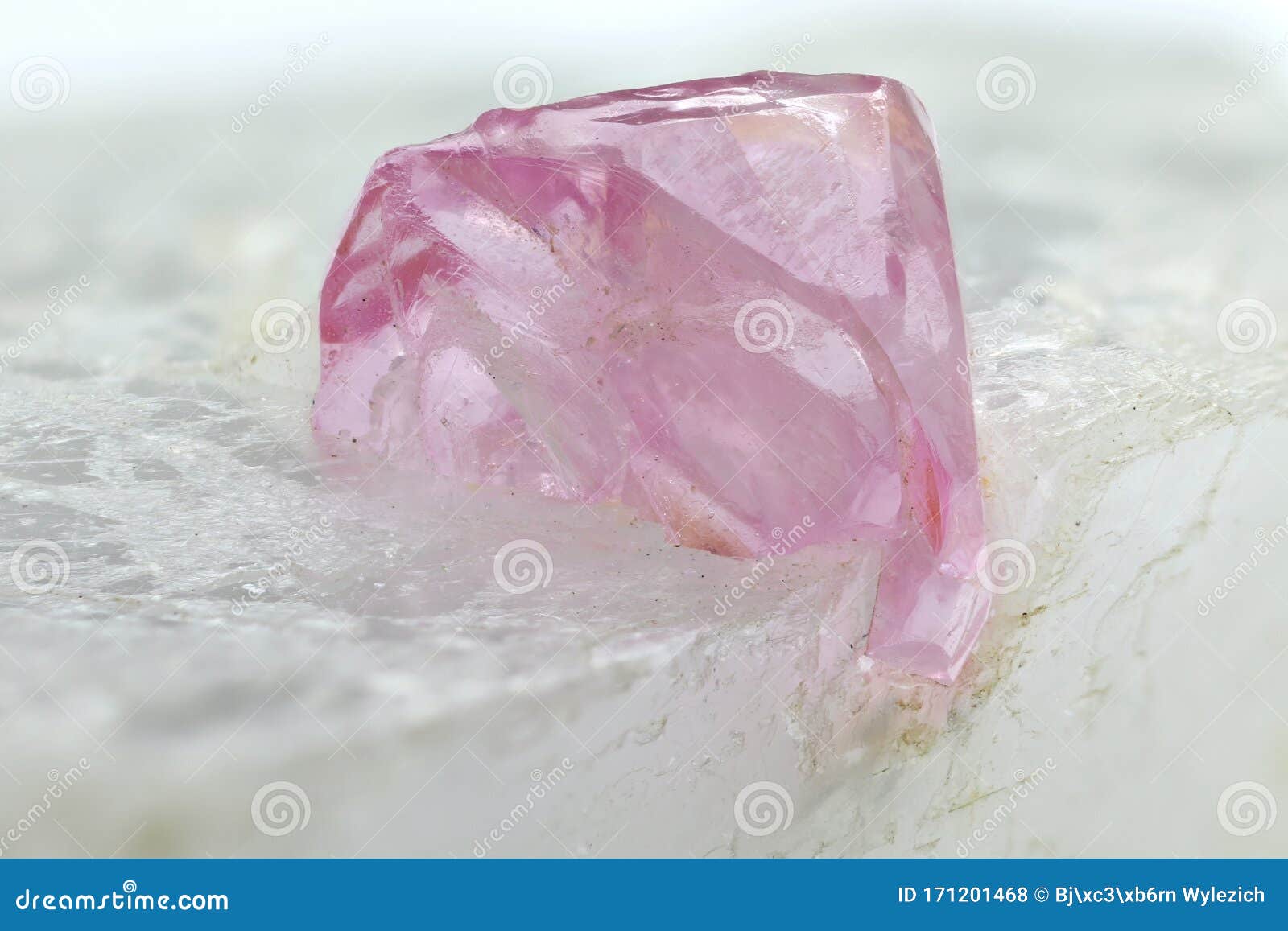 Ruby in calcite matrix stock photo. Image of geology - 171201468