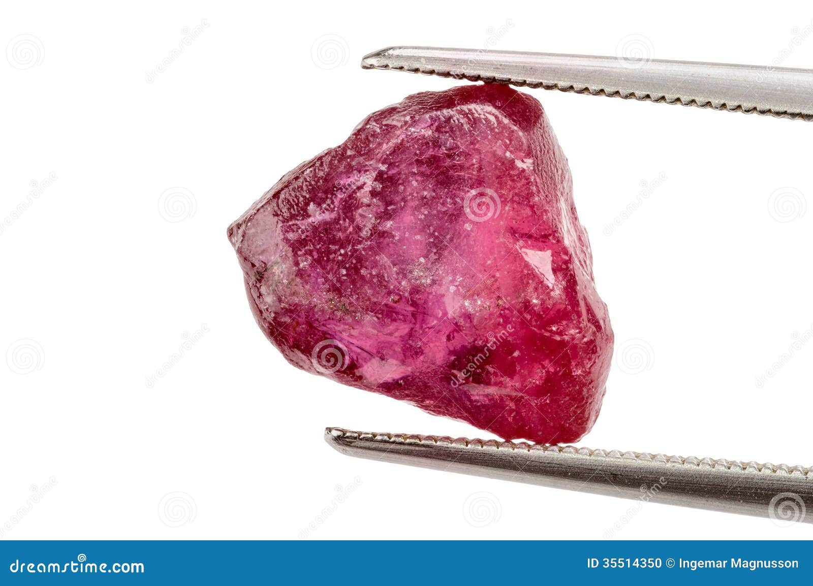 Ruby crystal stock photo. Image of macro, richness, rock - 35514350