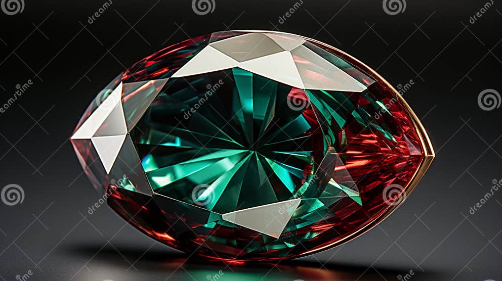 A Ruby and Emerald Isolated on Transparent Background Stock ...