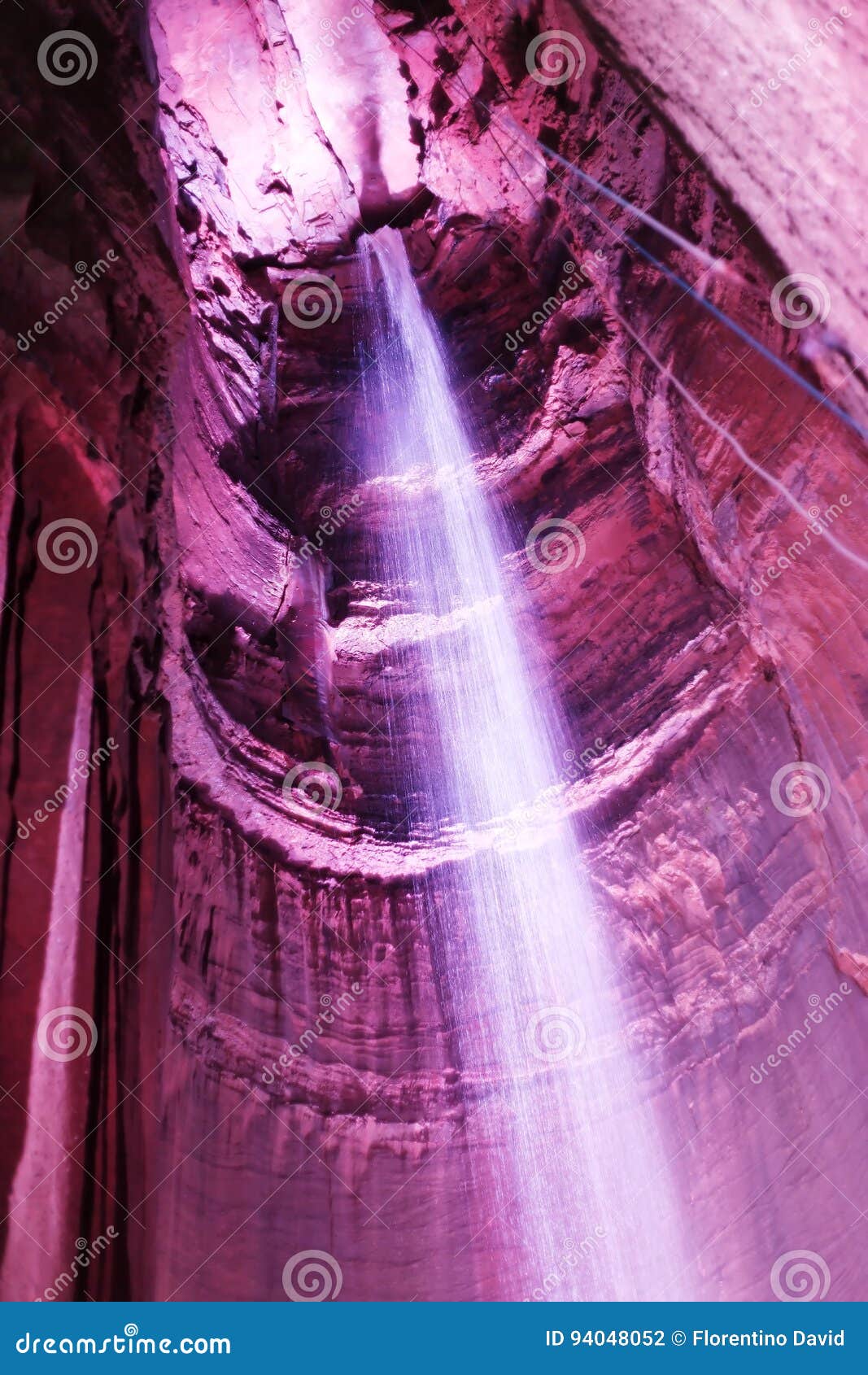 Ruby Falls stock photo. Image of caverns, tennessee, waterfall - 94048052