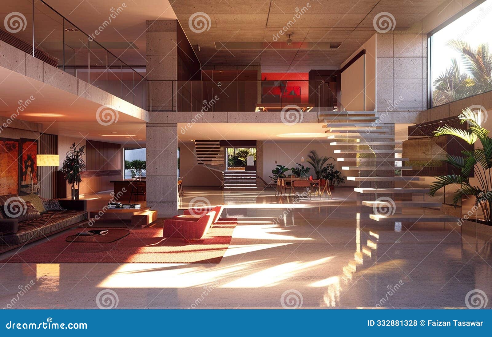 The Ruby 2-Floor Modern House -Generative Ai Stock Photo - Image of ...