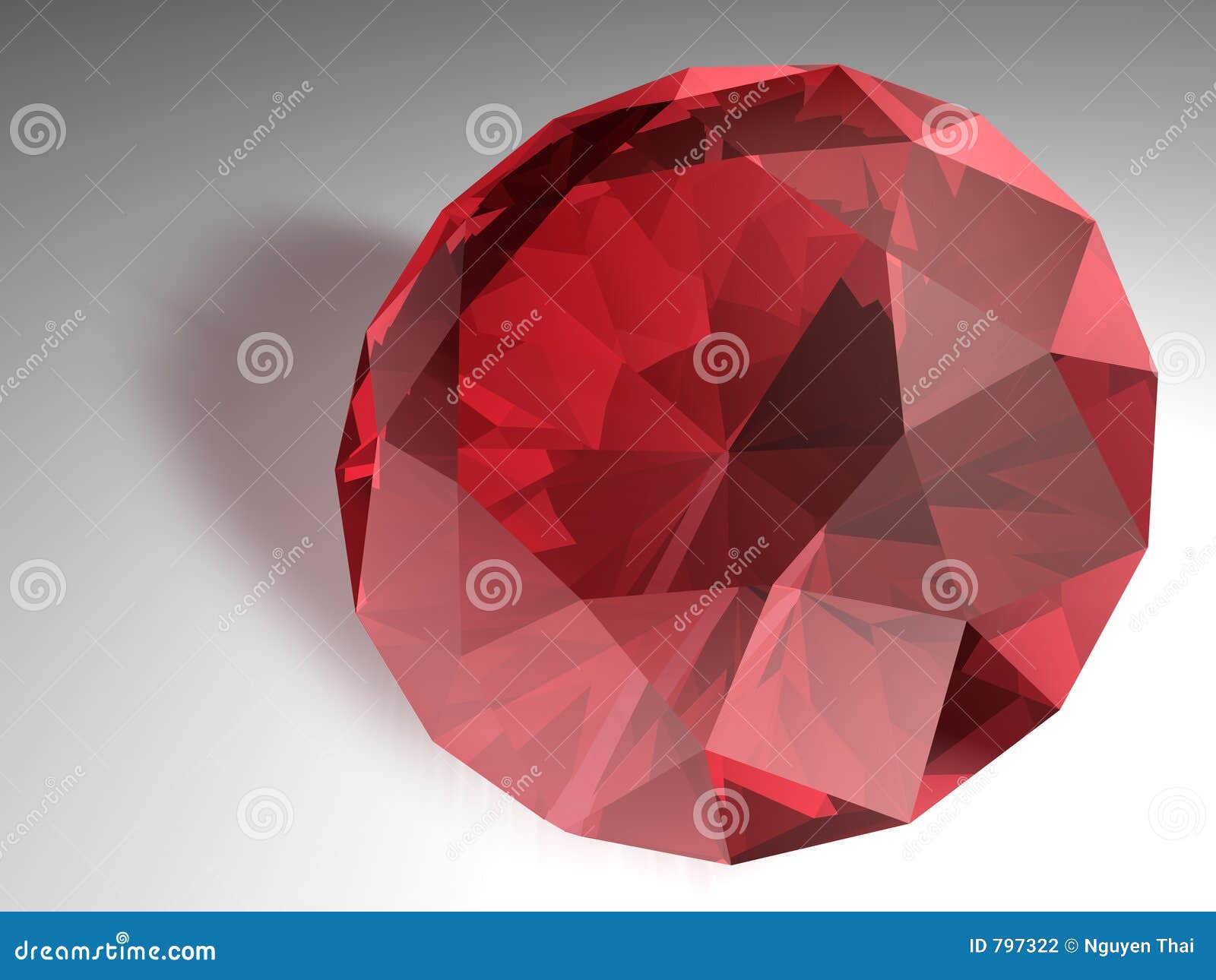 Ruby gemstone stock illustration. Illustration of wealth - 797322