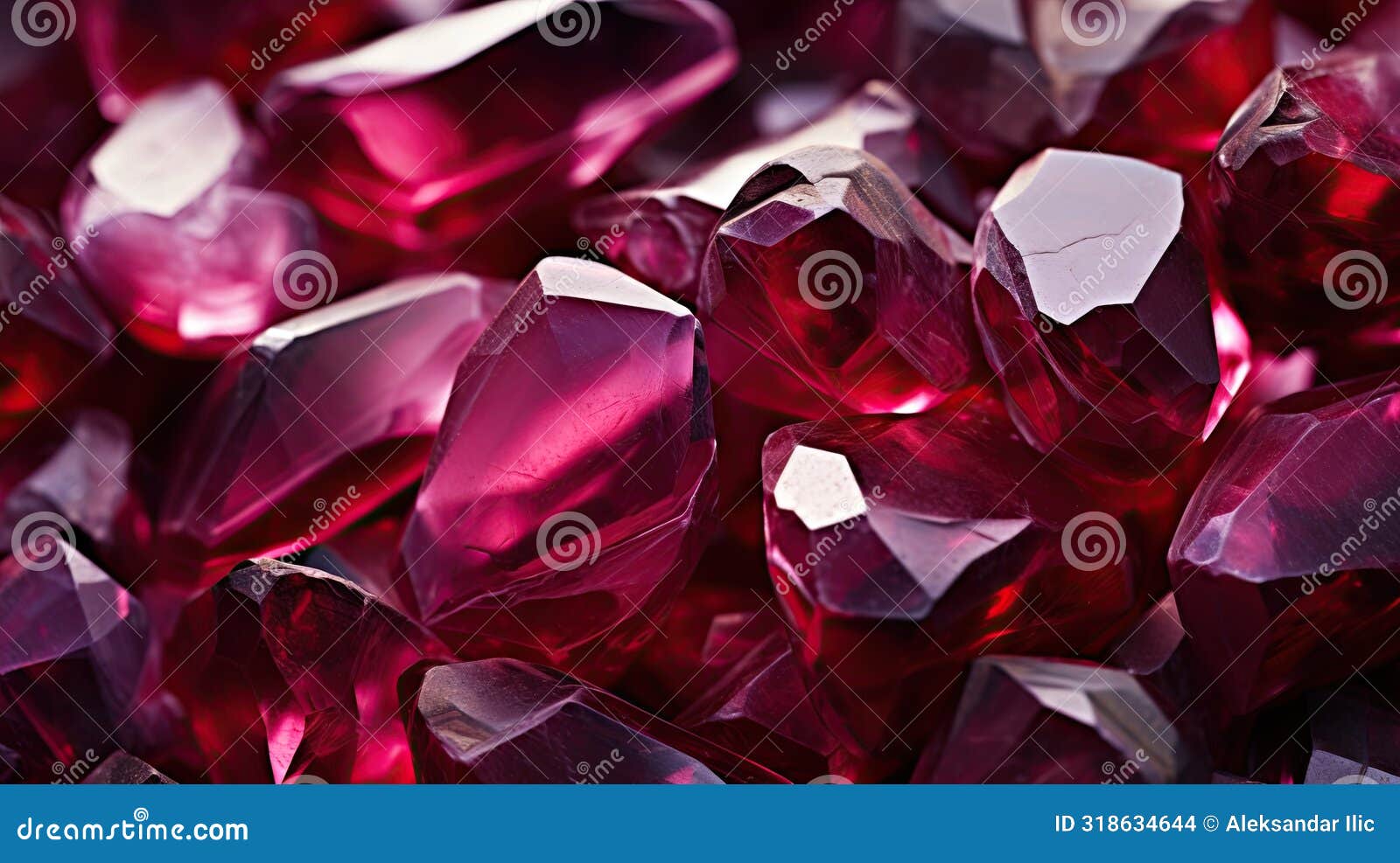 Ruby Gemstones. Macro Shot. Background of Ruby Stones Stock Photo ...