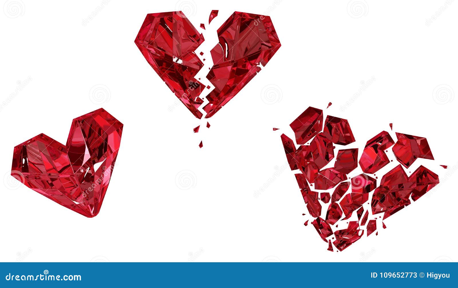 Ruby Heart Breaking stock de ilustración. Ilustración de preciosamente ...