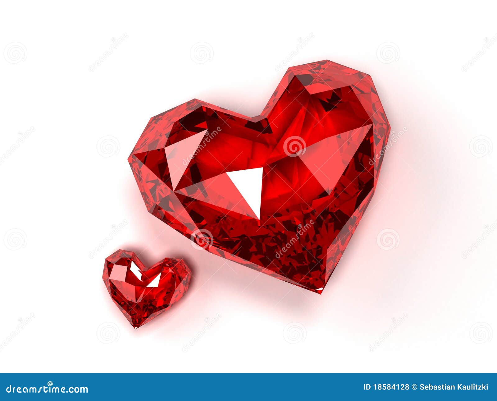 Ruby hearts stock illustration. Illustration of love - 18584128
