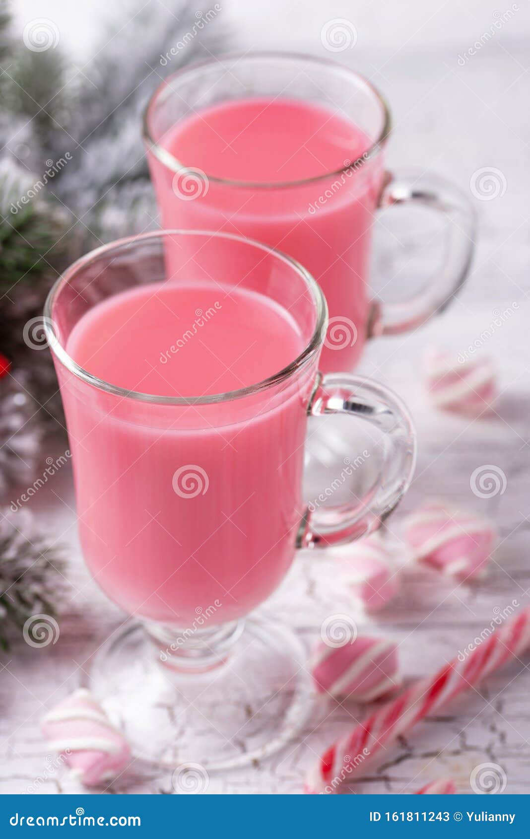 Ruby Hot Chocolate or Pink Cocoa Stock Image - Image of ruby, cane ...