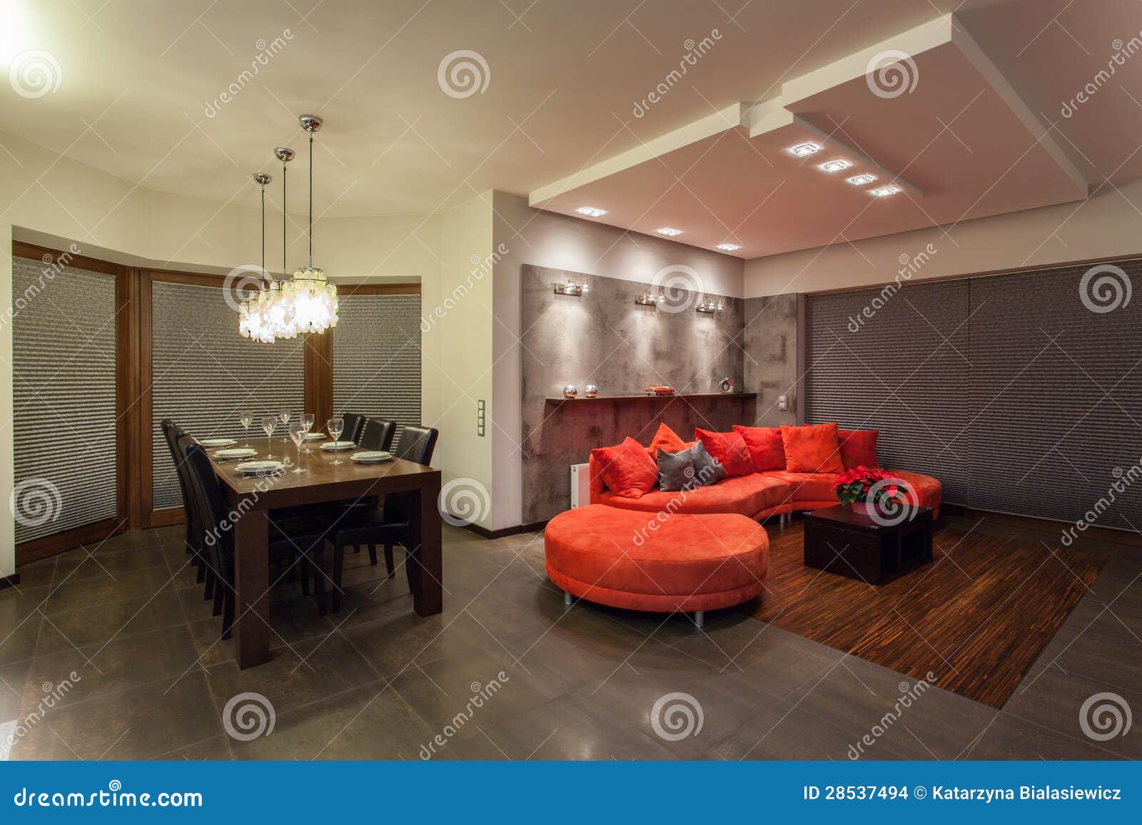 Ruby house - Living room stock photo. Image of chandelier - 28537494