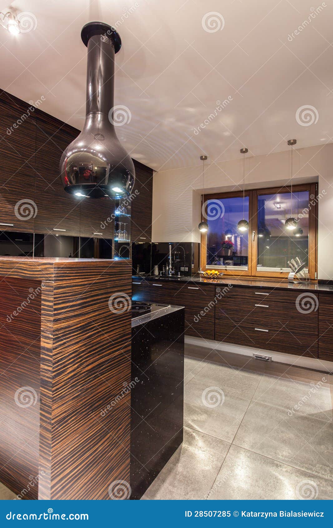 Ruby House - Modern Kitchen Interior Stock Image - Image of elegant ...
