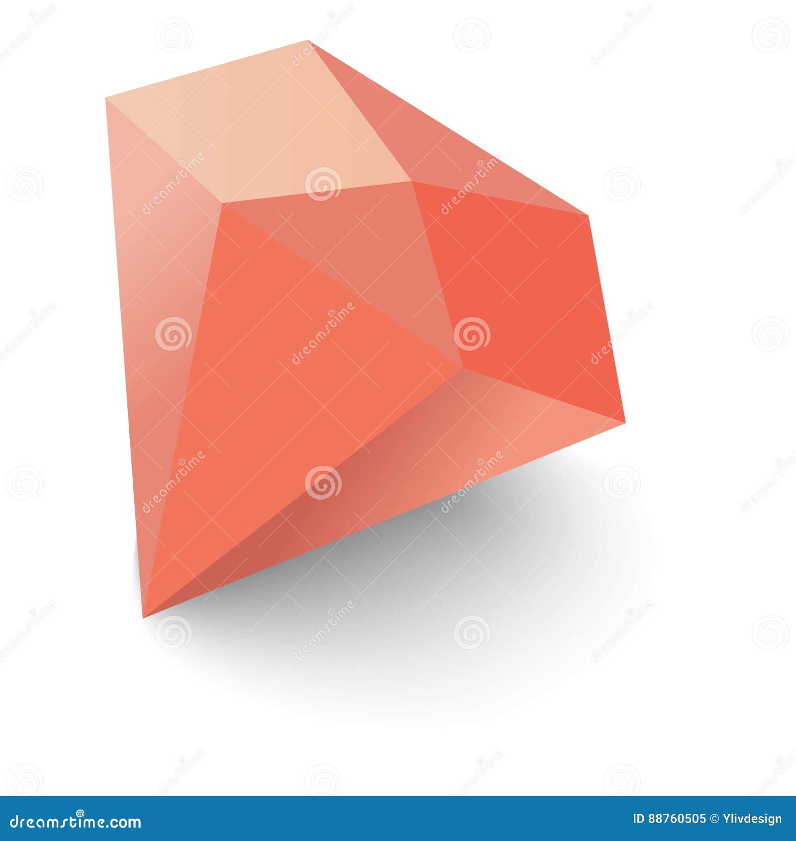Ruby Icon, Isometric 3d Style Stock Vector - Illustration of shine ...
